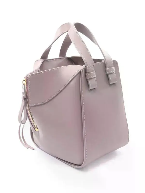 Loewe Soft Grained Calfskin Compact Hammock Bag Satchel - Purple