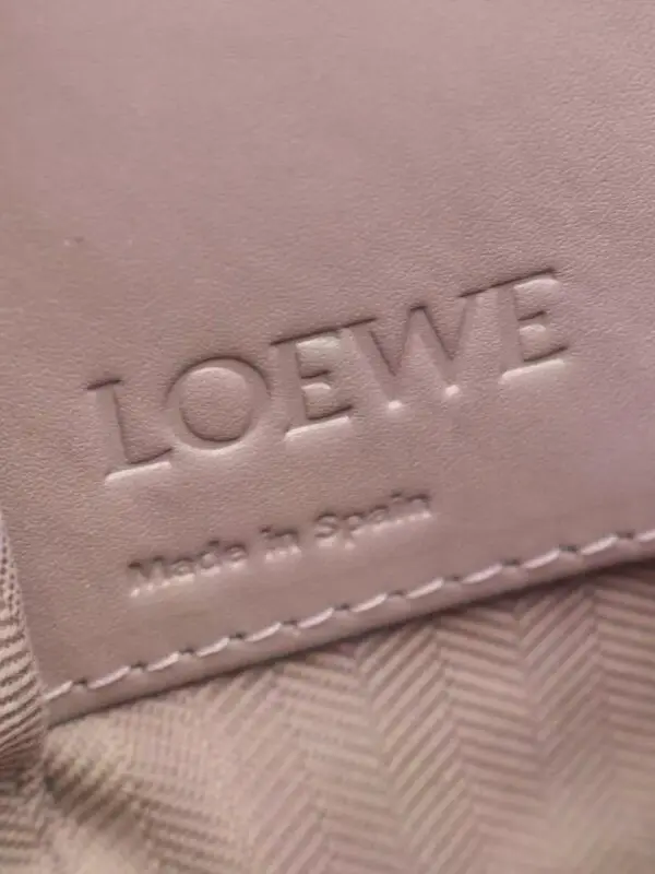 Loewe Soft Grained Calfskin Compact Hammock Bag Satchel - Purple