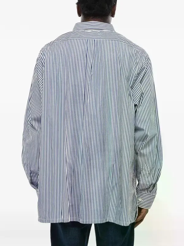 Givenchy Embroidered-logo Striped Shirt