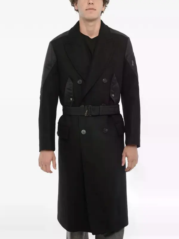 Neil Barrett Belted Hybrid Trench Coat - Black