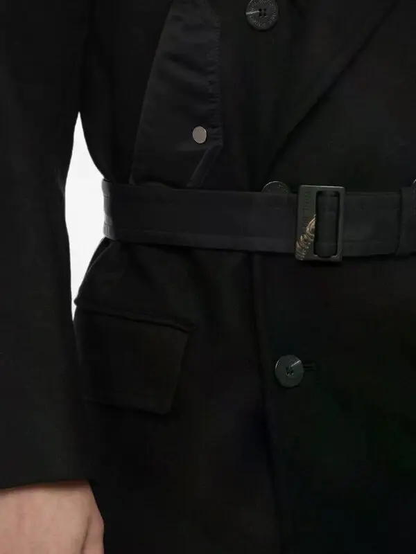 Neil Barrett Belted Hybrid Trench Coat