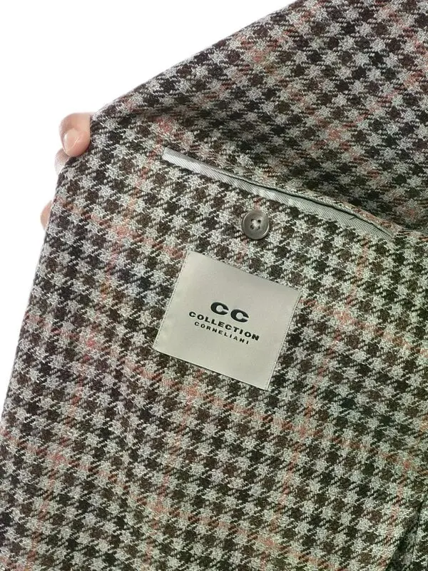 Corneliani Gingham-check Single-breasted Jacket