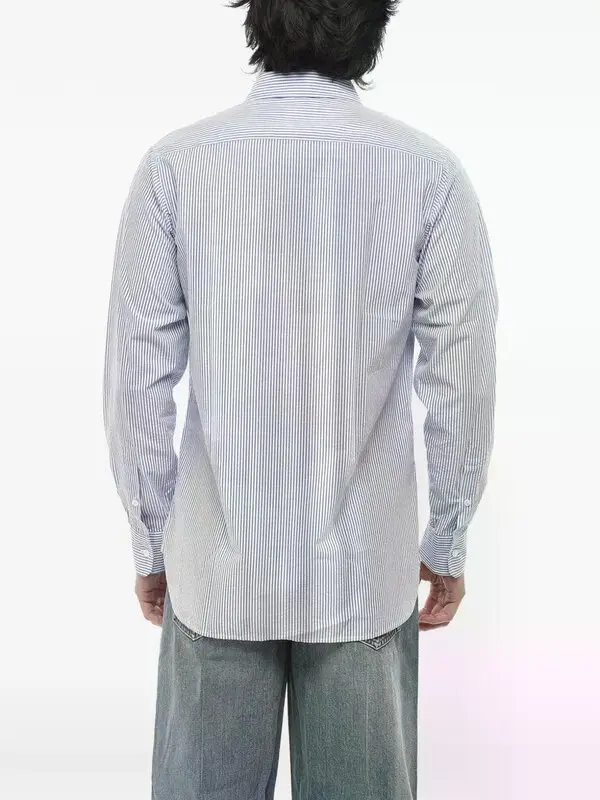 PAOLO PECORA Striped Breast-pocket Shirt