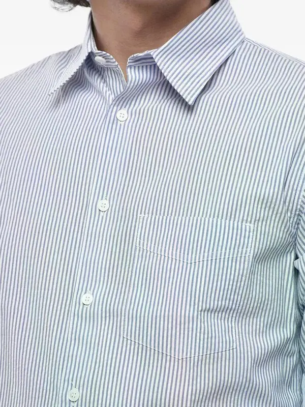 PAOLO PECORA Striped Breast-pocket Shirt