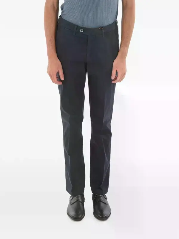 Corneliani Five-pocket Cotton Chino Trousers - Blue