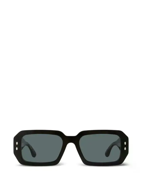 Isabel Marant Lizzy Rectangle-frame Sunglasses - Black