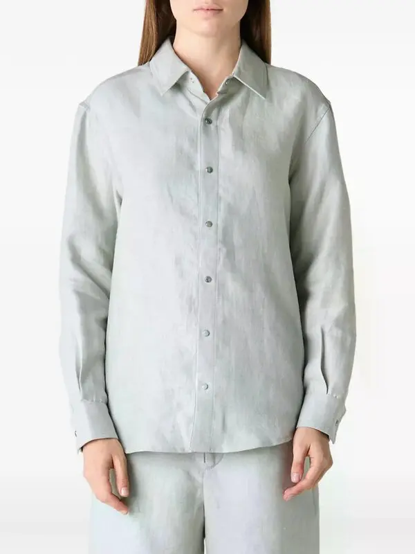 GOD'S TRUE CASHMERE Button-up Linen Shirt