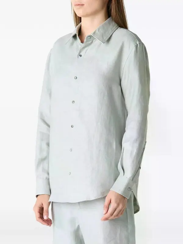 GOD'S TRUE CASHMERE Button-up Linen Shirt