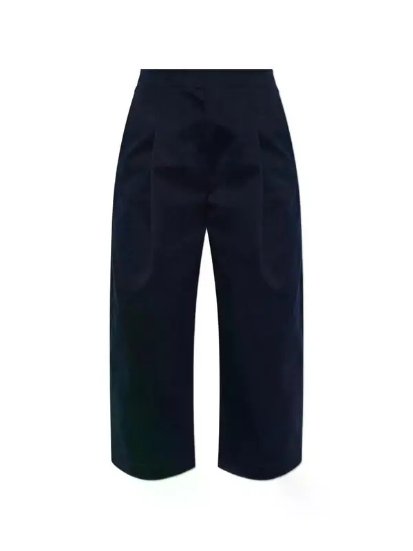 Studio Nicholson Dordoni Pleated Cotton Trousers - Blue