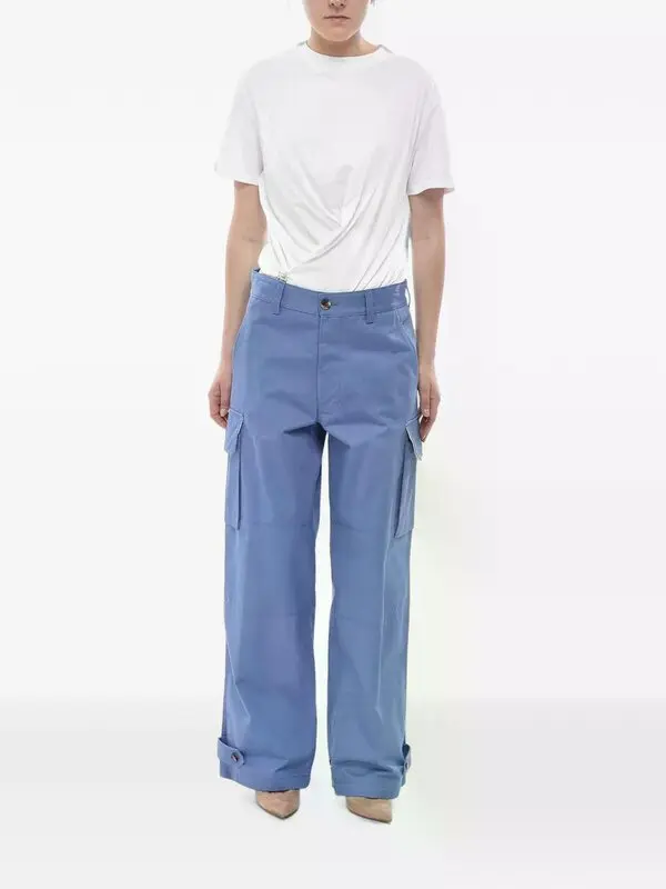 Marni Ankle-drawstring Cargo Pants - Blue
