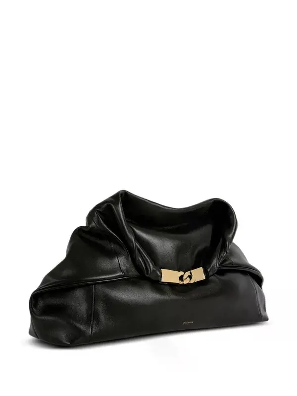 Balmain Dinner At 8 Medium Bag In Smooth Leather - Black