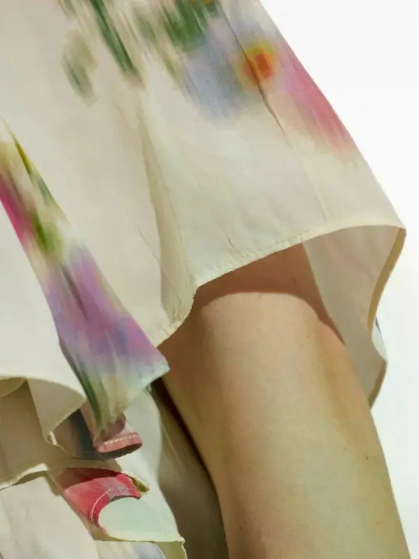 MARANT ETOILE Lara Floral-print Pleated Top
