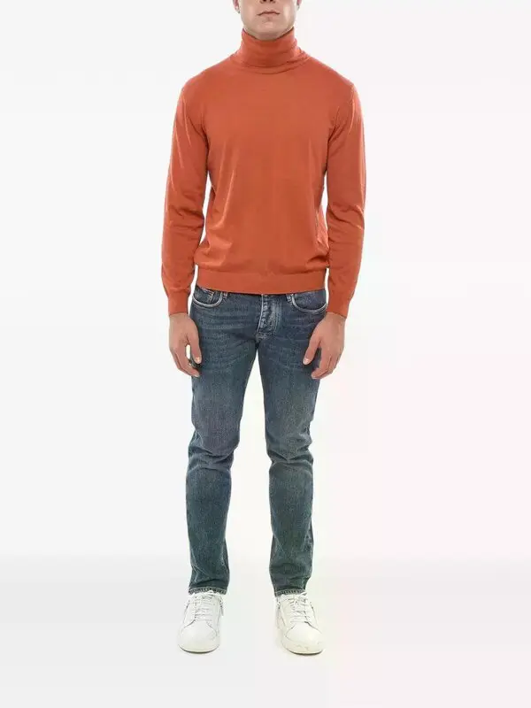 Malo Turtleneck Sweater - Orange