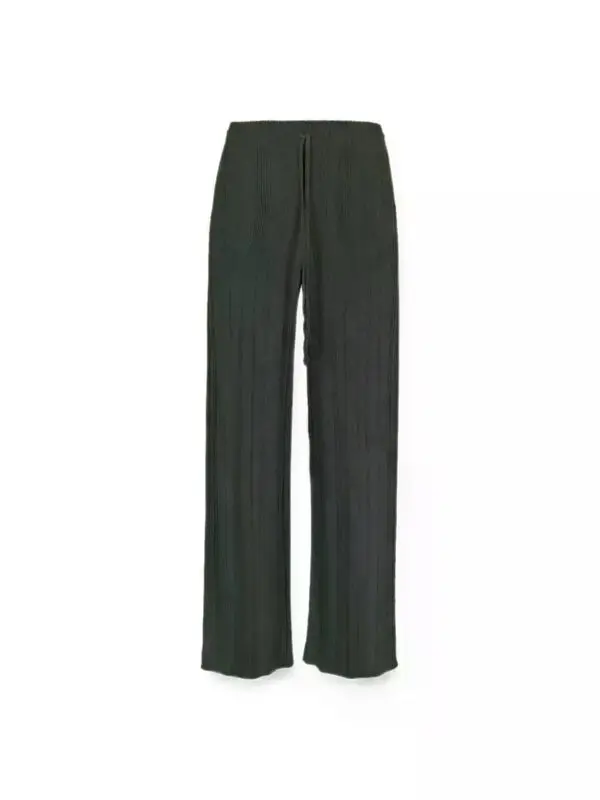 B.B. WALACE Crewdson Ribbed-knit Track Pants - Green