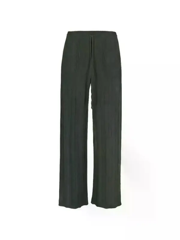 B.B. WALACE Ribbed Knit Track Pants - Green