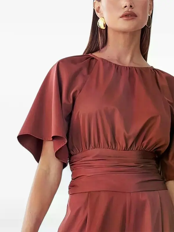 WILLA Penny Flared Sleeve Wide-leg Jumpsuit