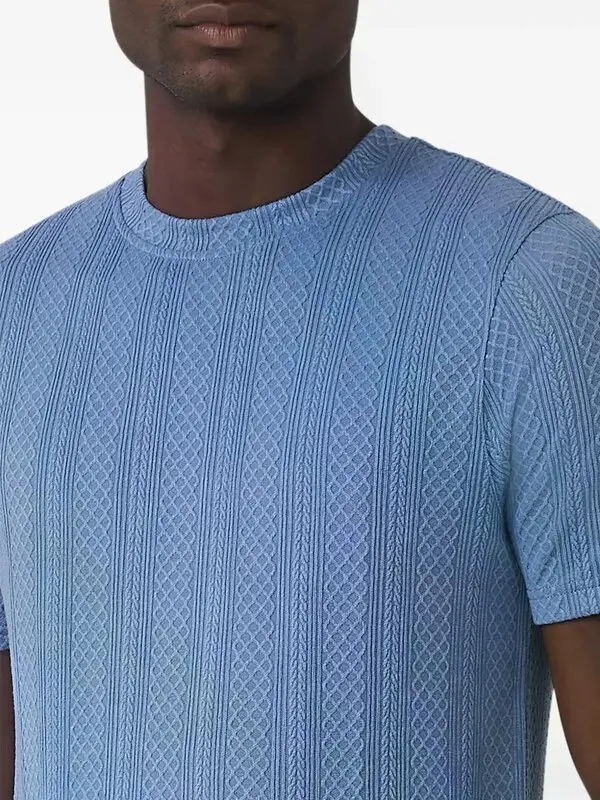 MAUVAIS Tanami Cable-knit Textured T-shirt