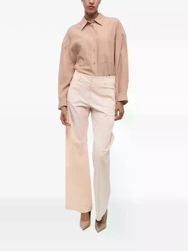 QL2 QUELLEDUE Wide-leg Patch-pocket Trousers