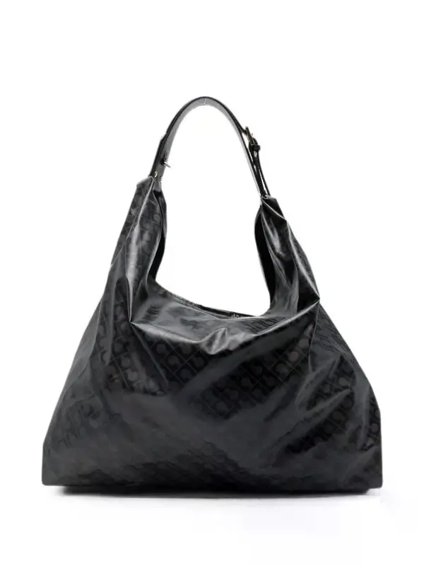 GHERARDINI Amazzonia Monogram-print Shoulder Bag - Black