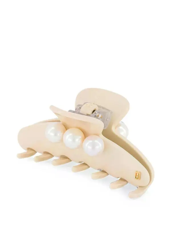 Alexandre De Paris Oversize Pearl Embellished Claw Clip