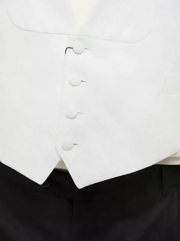 Corneliani Mantua Cotton Waistcoat - White