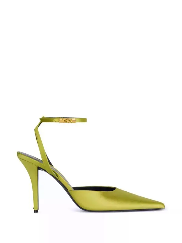 Balmain Satin Court Shoes - Green