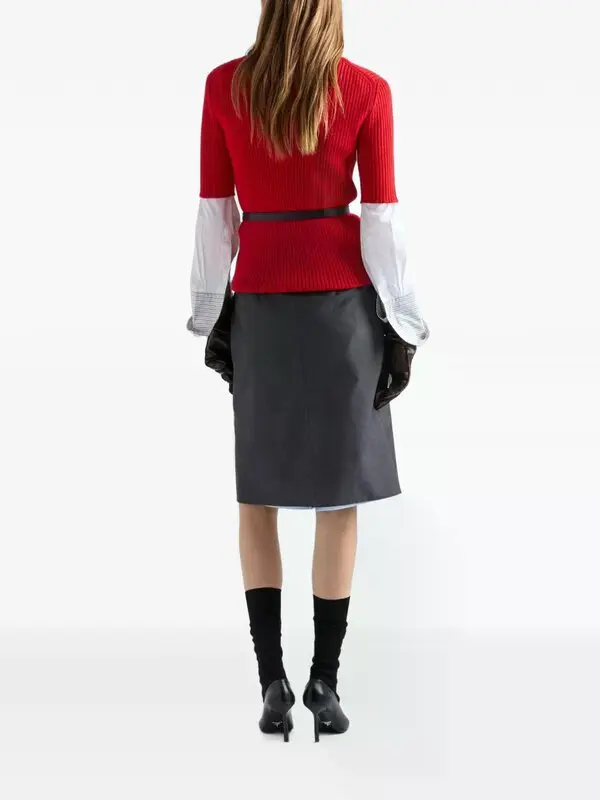 Prada Ribbed-knit Wool Sweater