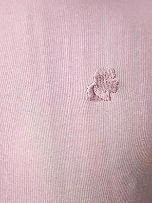 Karl Lagerfeld Embroidered-logo T-shirt