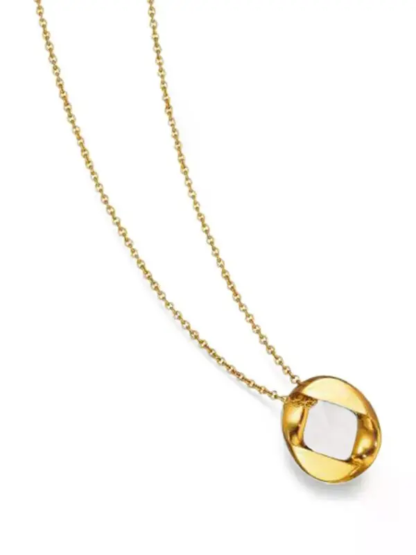 VERDURA VIP Curb Link Pendant Necklace - Gold