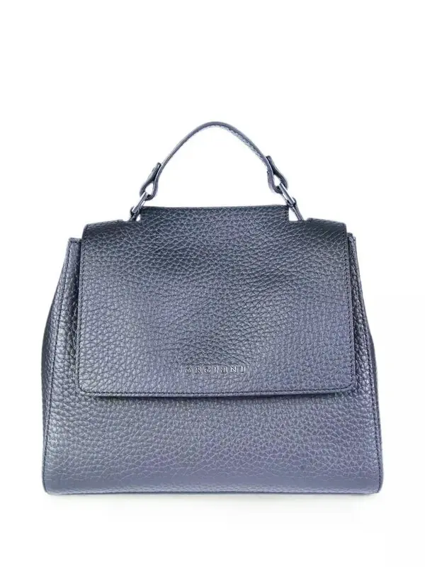 Orciani Sveva Soft Grained Leather Tote Bag - Blue
