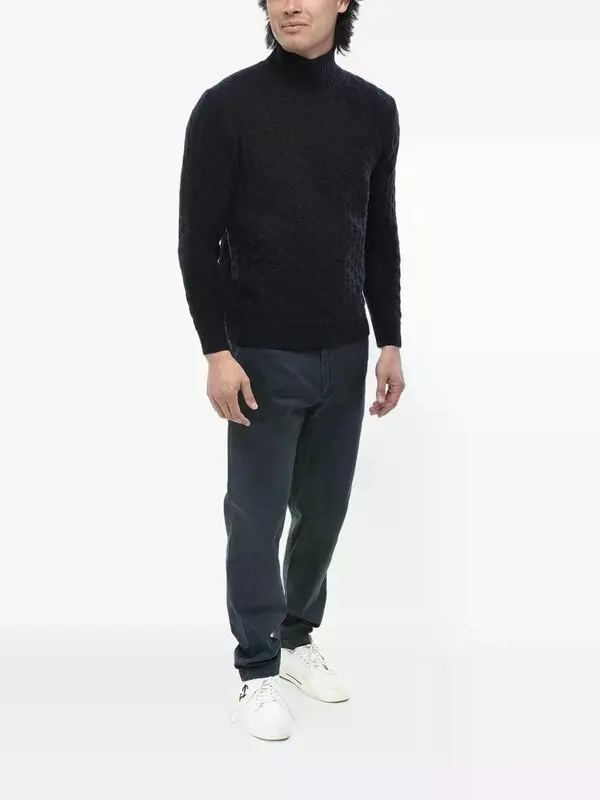 PAOLO PECORA Cable-knit Turtleneck Sweater