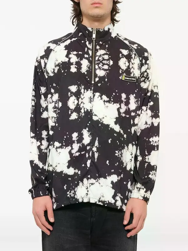 DANIEL PATRICK Batting Tie-dye Jacket - Black