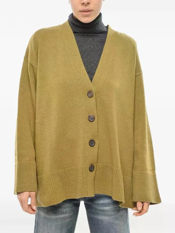 Malo Button-up Cardigan - Green