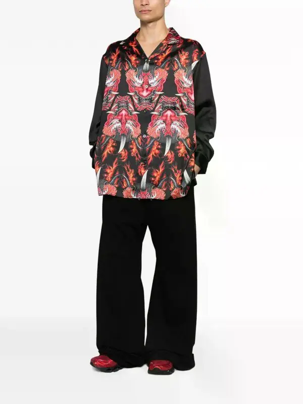 Y3 Graphic-print Button-down Shirt