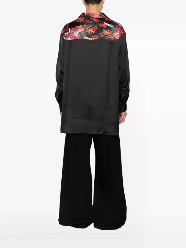 Y3 Graphic-print Button-down Shirt