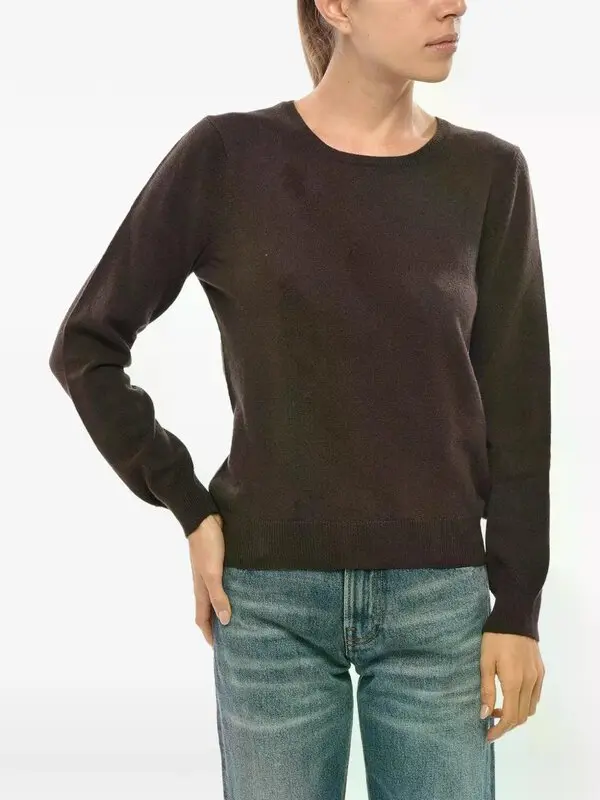 Malo Crew Neck Long Sleeve Sweater - Brown