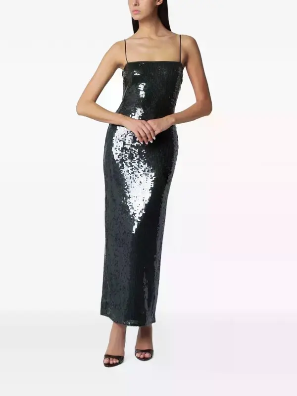 ROTATE BY BIRGER CHRISTENSEN Sequin-embellished Maxi Dress - Green