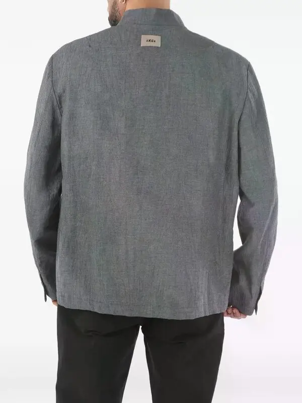 IXOS Negramaro Single-breasted Korean-collar Jacket
