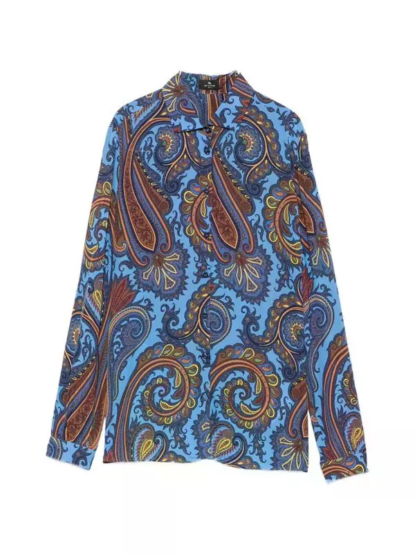 Etro Paisley-print Shirt - Blue