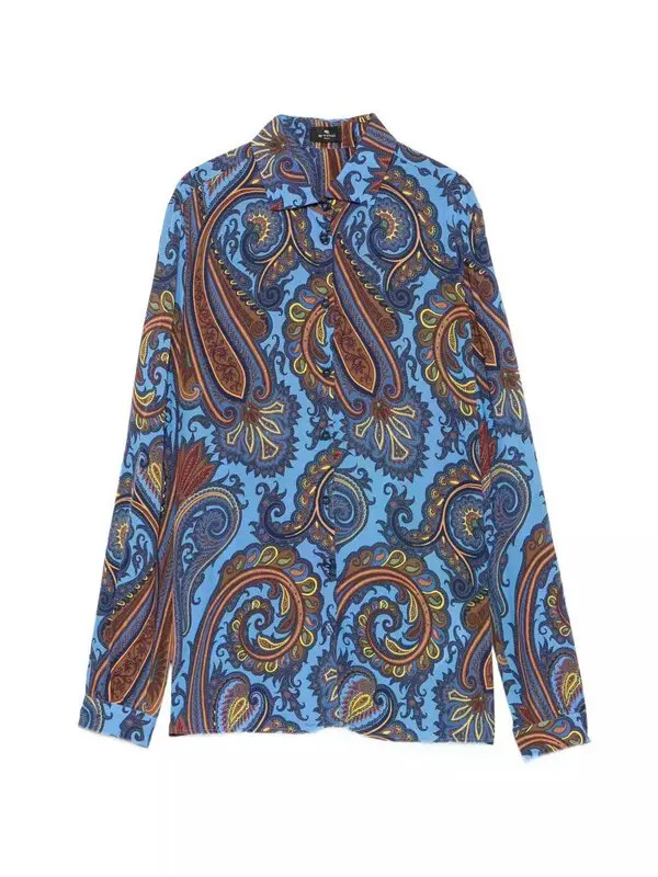 Etro Paisley-print Shirt - Blue