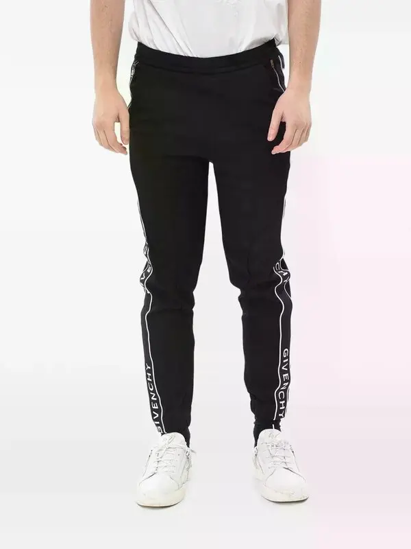 Givenchy Logo-tape Slim-fit Track Pants - Black