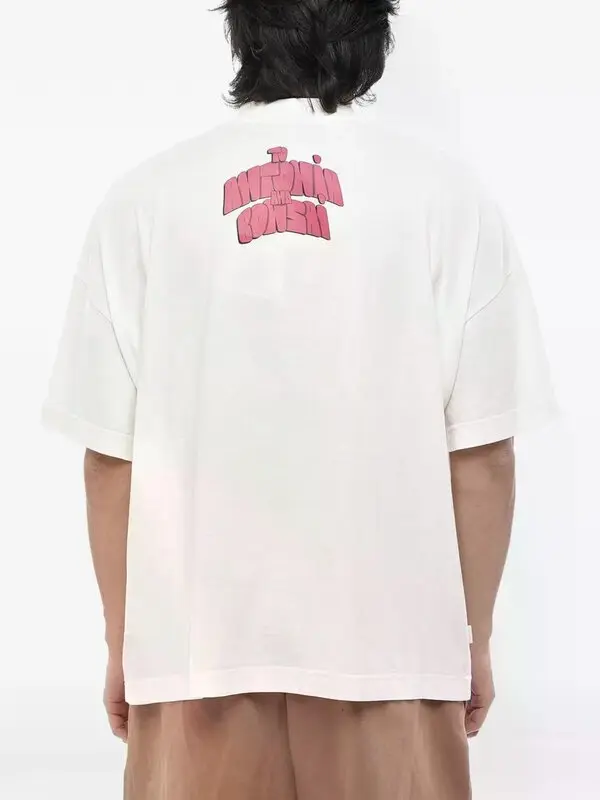 BONSAI Logo-print Drop-shoulder T-shirt
