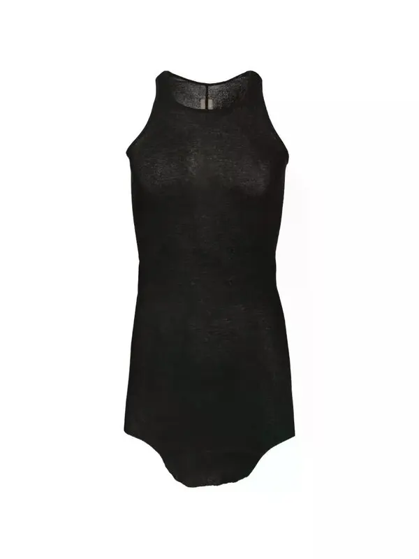 Rick Owens Ribbed-knit Tank Top - Black