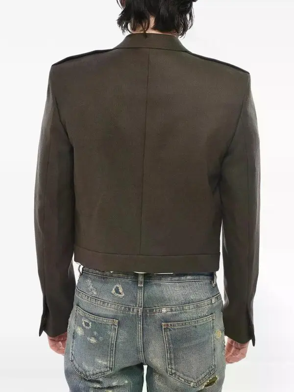 Givenchy Cropped Double-breasted Military Blazer