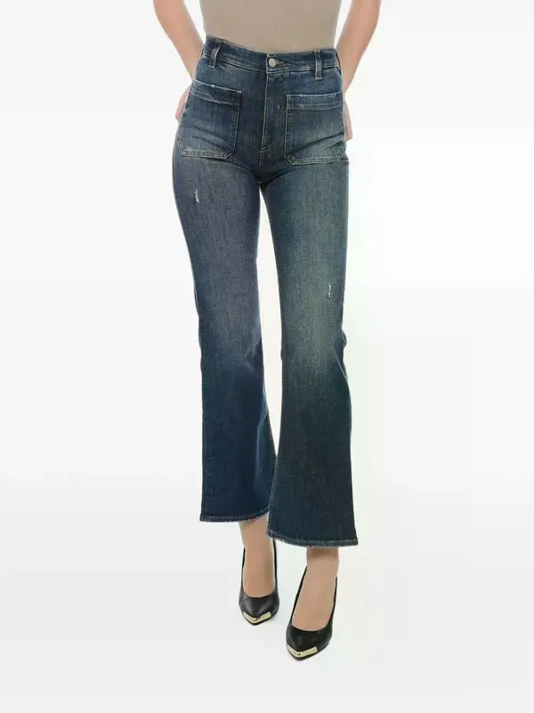 TWO WOMEN TWO MEN Gerbera Patch-pocket Jeans - Blue