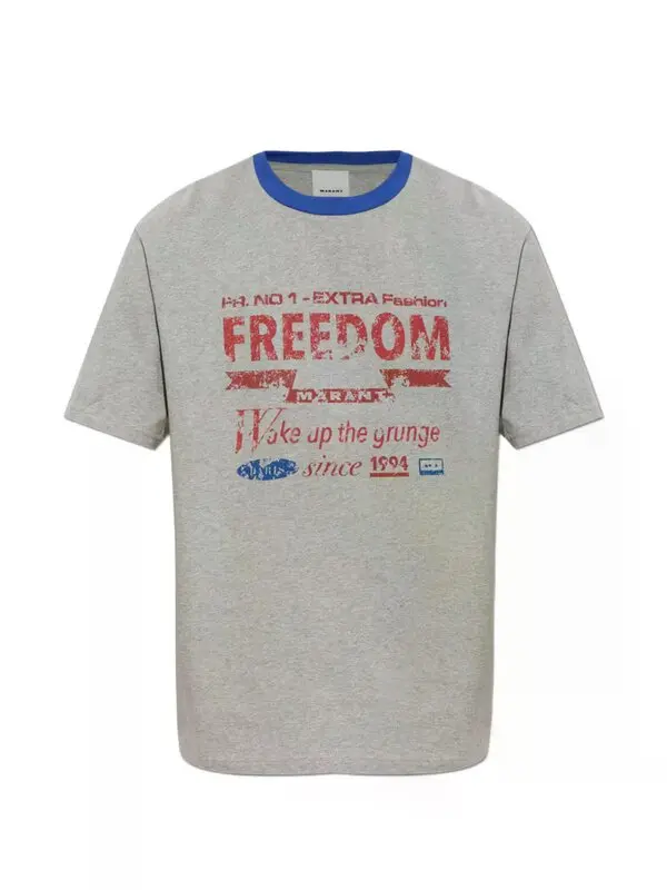 MARANT Hiroe Graphic-print T-shirt - Grey