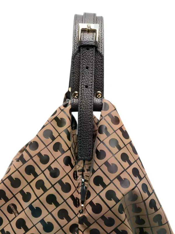 GHERARDINI Monogram Print Shoulder Bag - Brown