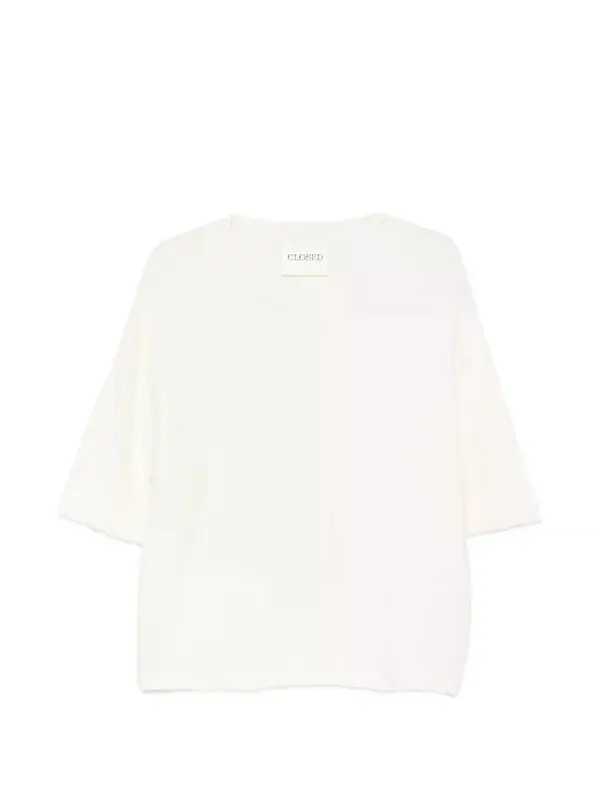 Closed Short-sleeve Sweater - Neutrals