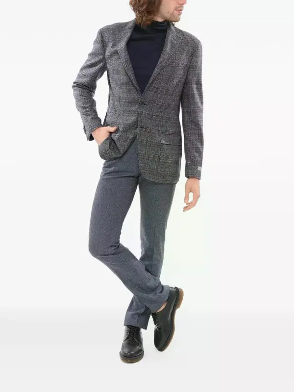 Corneliani Nino Danieli Checked Blazer - Blue