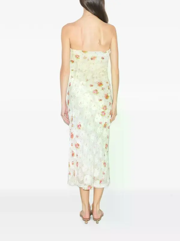 Tory Burch Strapless Floral-print Dress